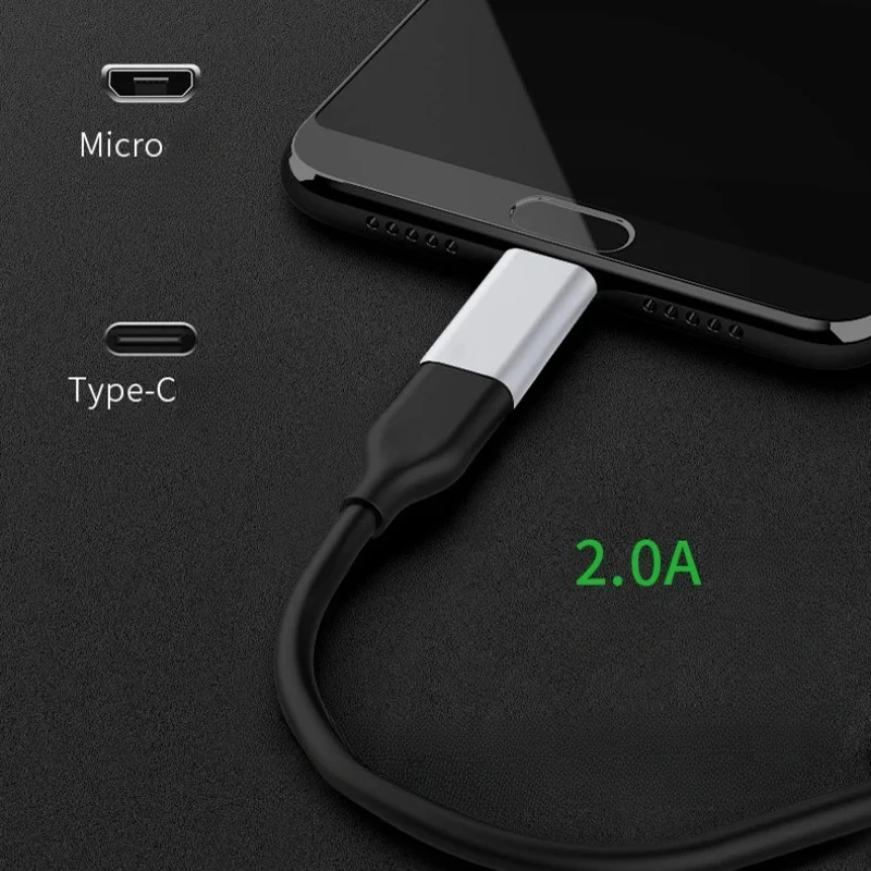 1-5Pcs-Type-C-Female-To-Micro-Male-Android-Adapter-Type-C-Aluminum ...