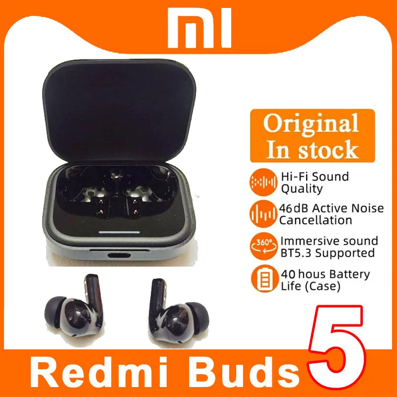 Xiaomi-Redmi-Buds-5-Earbuds-TWS-Wireless-Bluetooth-5-3-Active-Noise ...