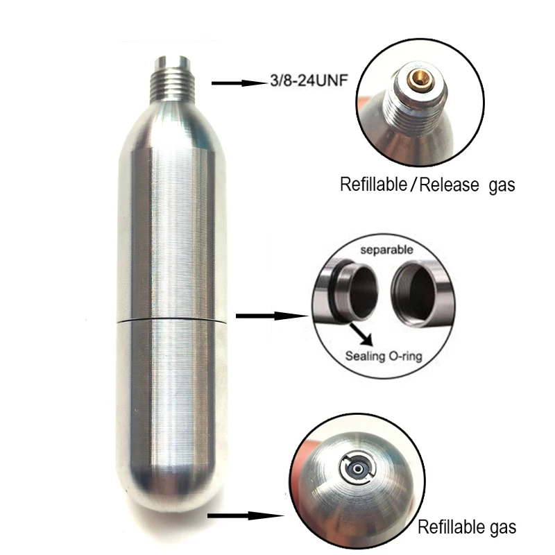 Refillable Compressed Air Can