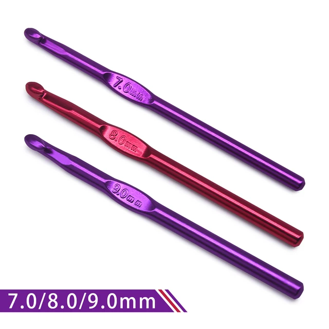 New Metal Knitting Needles Crochet Hooks Handmade DIY Hand Craft Yarn ...