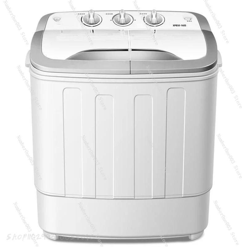 Washing-Machine-220V-5kg-Clothes-Washer-Semi-Automatic-Double-Barrel ...