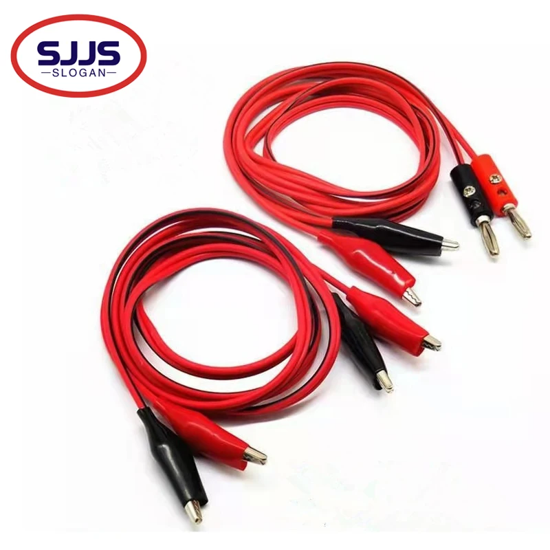 1M-test-line-DIY-double-end-banana-plug-to-alligator-clip-line-power ...