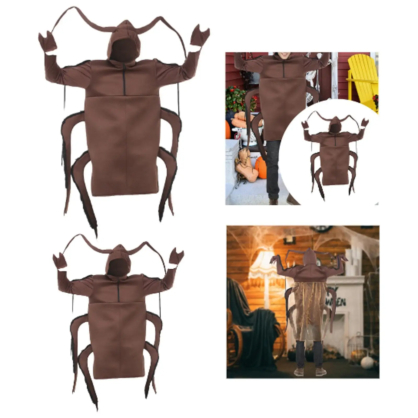 Cockroach Costume Fancy Dress Clothing Apparel Halloween Costume for ...