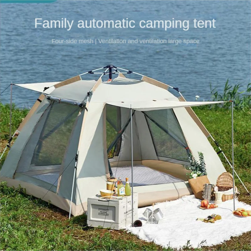 4-6-Person-Outdoor-Automatic-Quick-Open-Tent-Rainfly-Waterproof-Camping ...