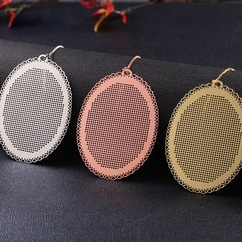 1PC-DIY-Craft-Cross-Stitch-Bookmark-Cute-Metal-Silver-Golden-Needlework ...
