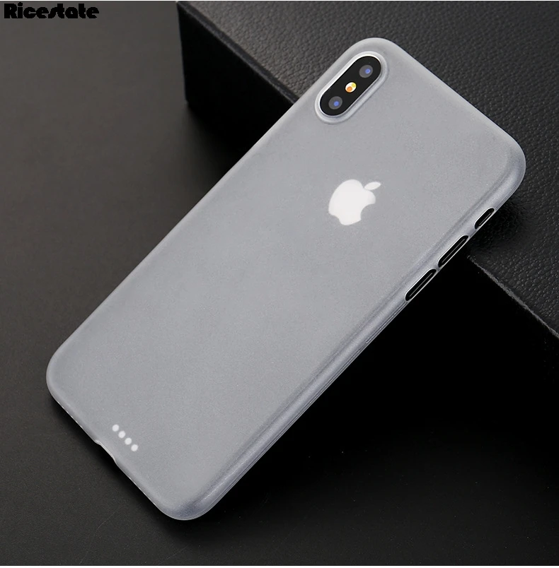 For iphone X XS Xs MAX XR Soft Matte Ultra-Thin Transparent Clear Case ...