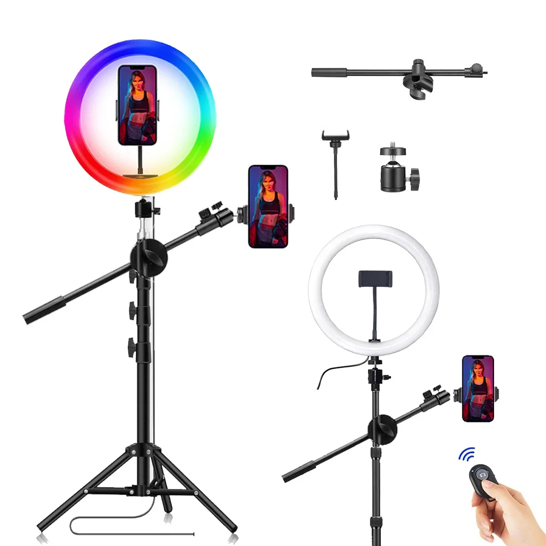 Led-RGB-Photography-Video-Ring-Light-Circle-Fill-Lighting-Camera-Photo ...