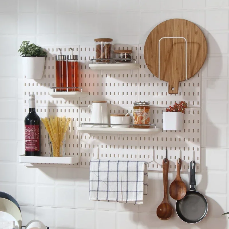 DIY-Free-Combination-Pegboard-Dish-Rack-Kit-Hole-Board-for-Wall-Kitchen ...