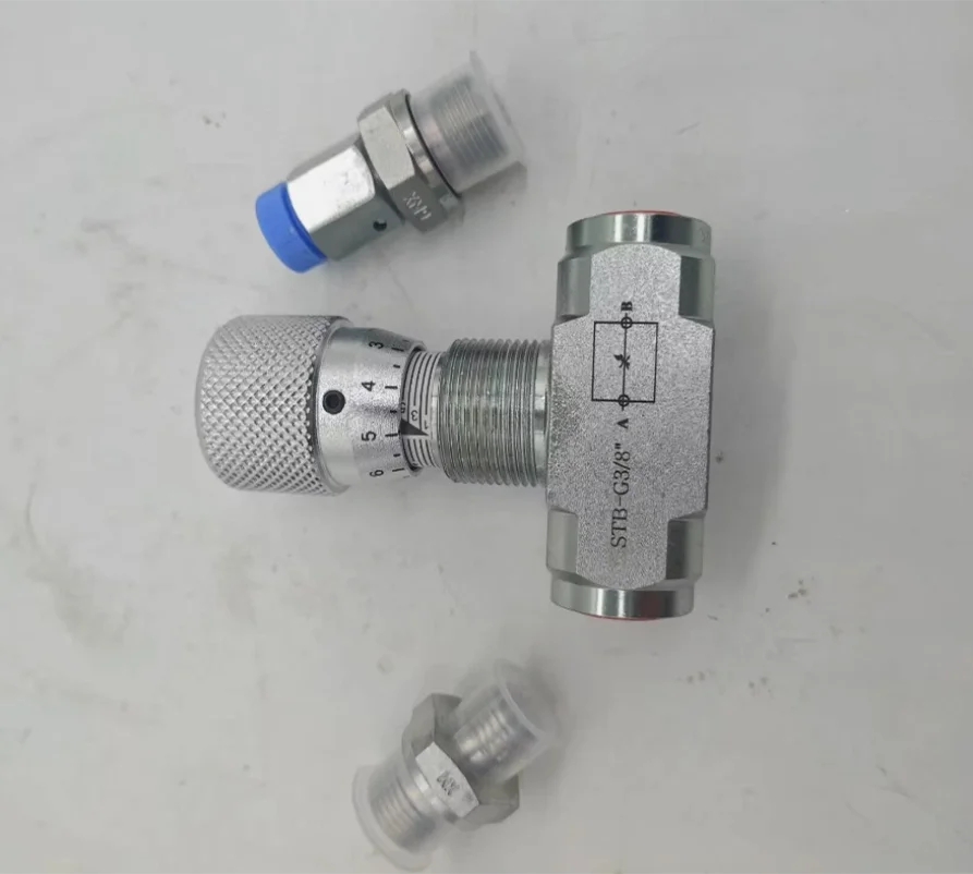 3/8” Bidirectional Flow Control Hydraulic Restrictor Valve STB-G3/8 L08 ...