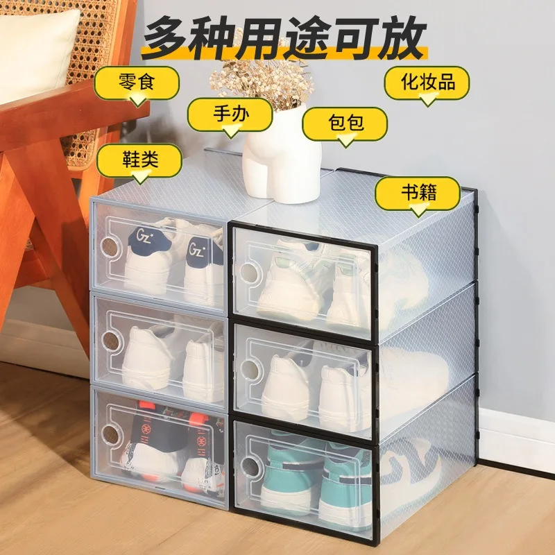 Plastic-Shoes-Case-Drawer-Case-Thickened-Transparent-Shoebox-Home ...