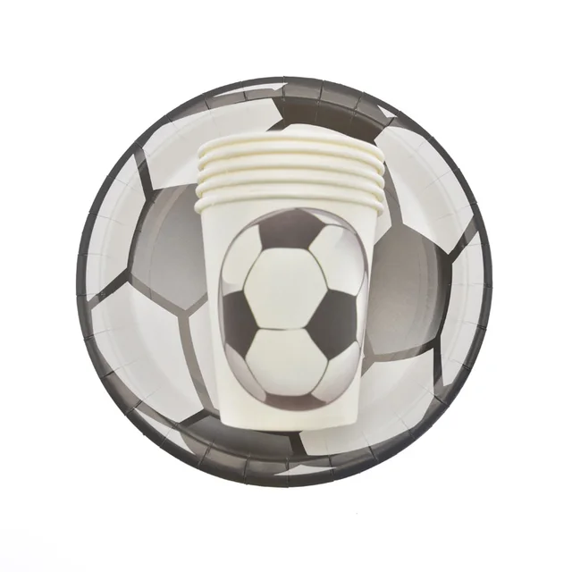 Football Theme Disposable Tableware Set Sport Boy Birthday Party Baby ...