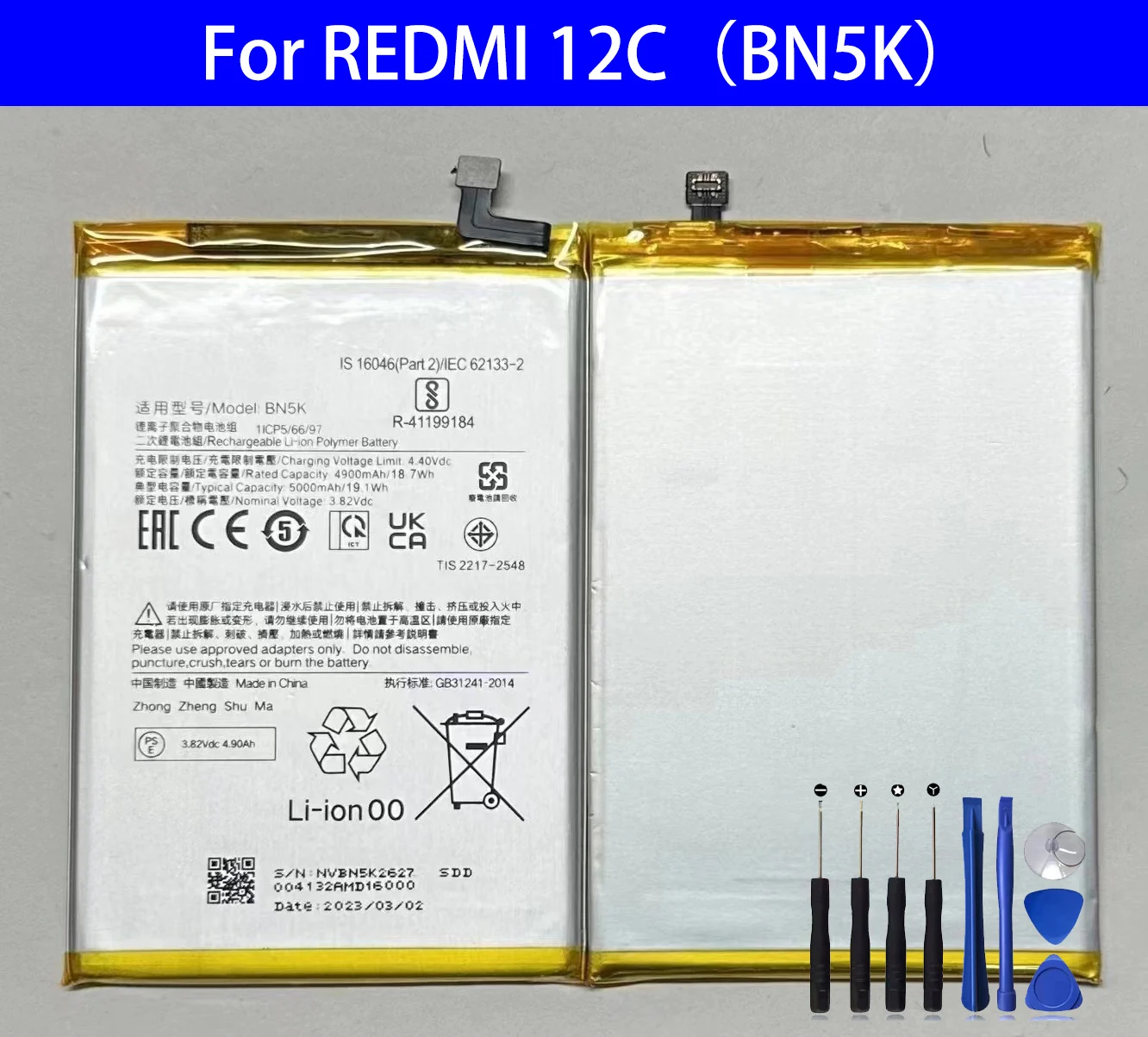 BN5K-Battery-For-REDMI-12C-Repair-Part-Original-Capacity-Mobile-Phone ...