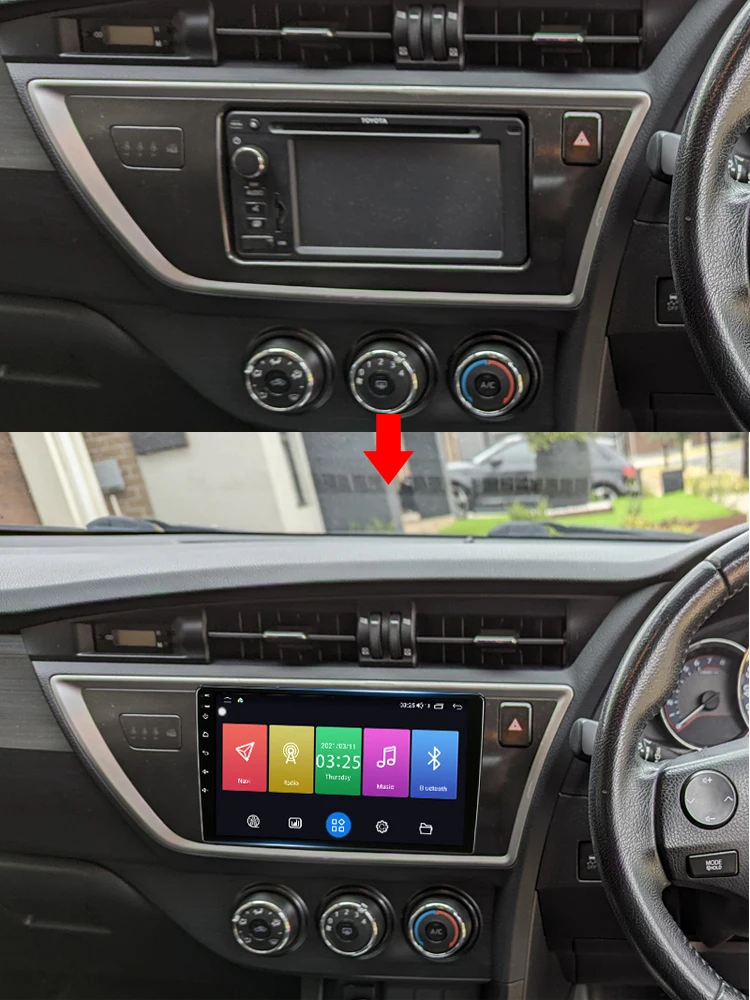 Idoing Android Stereo Radio Head Unit For Toyota Auris Mk2 2013 ...
