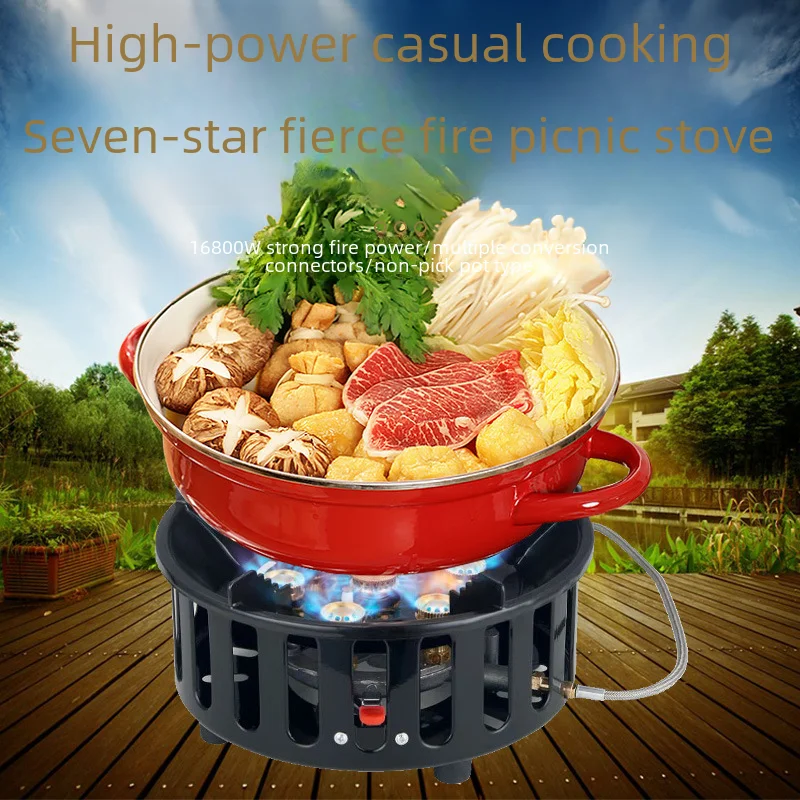 Outdoor-Multi-functional-Double-Gas-Double-Electric-Seven-Star-Stove ...
