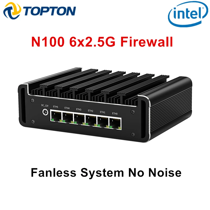 6x2-5G-Firewall-Router-12th-Gen-Intel-N100-i226-V-Fanless-Mini-PC-DDR5 ...