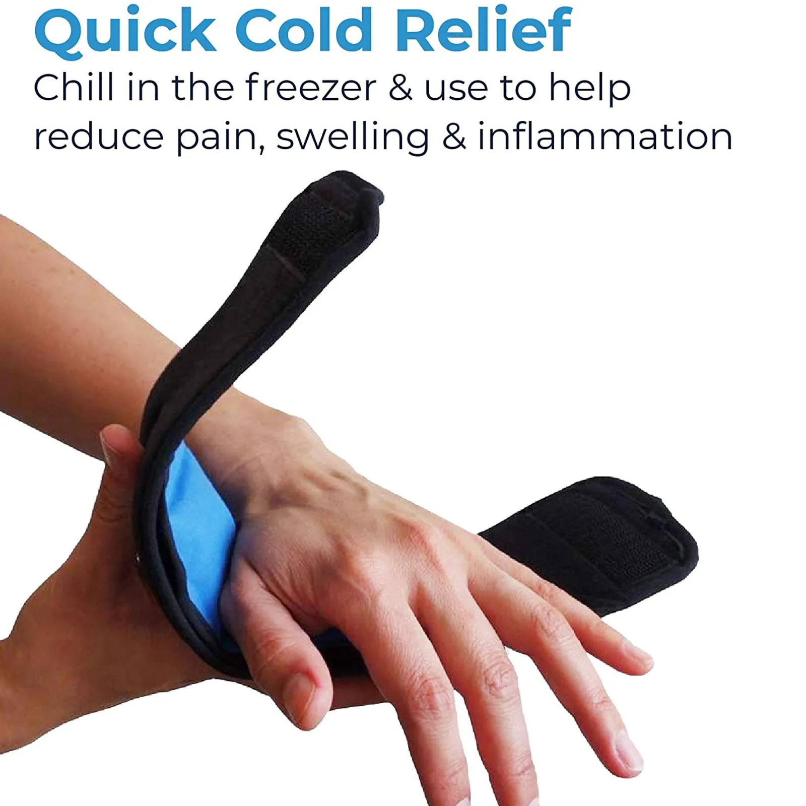 Reusable-Ice-Pack-For-Injuries-Gel-Strap-Wrap-Hand-Foot-Wrist-Elbow ...
