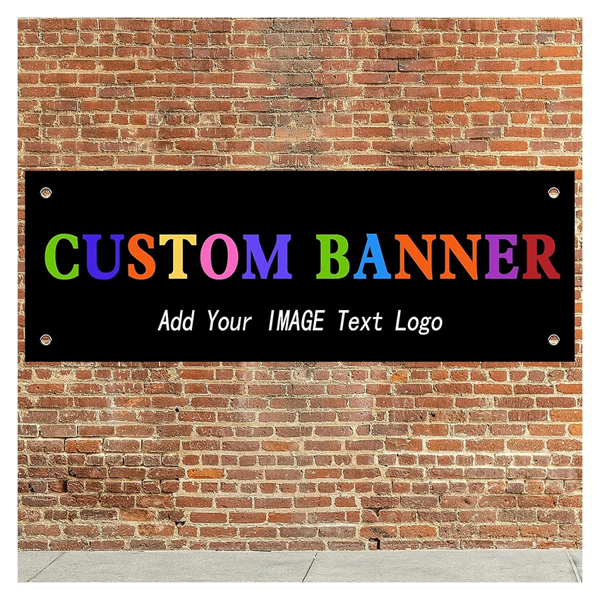 Custom Banners and Signs 2x8ft Customize Photo Text Personalized Wall ...