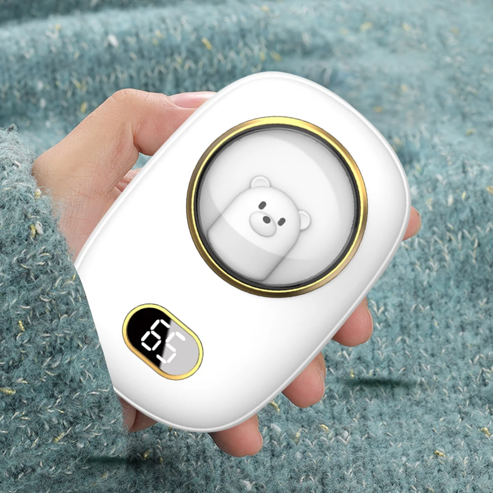2 in 1 Electric Hands Heater Cartoon Chic Power Bank Mini Hand Warmer ...
