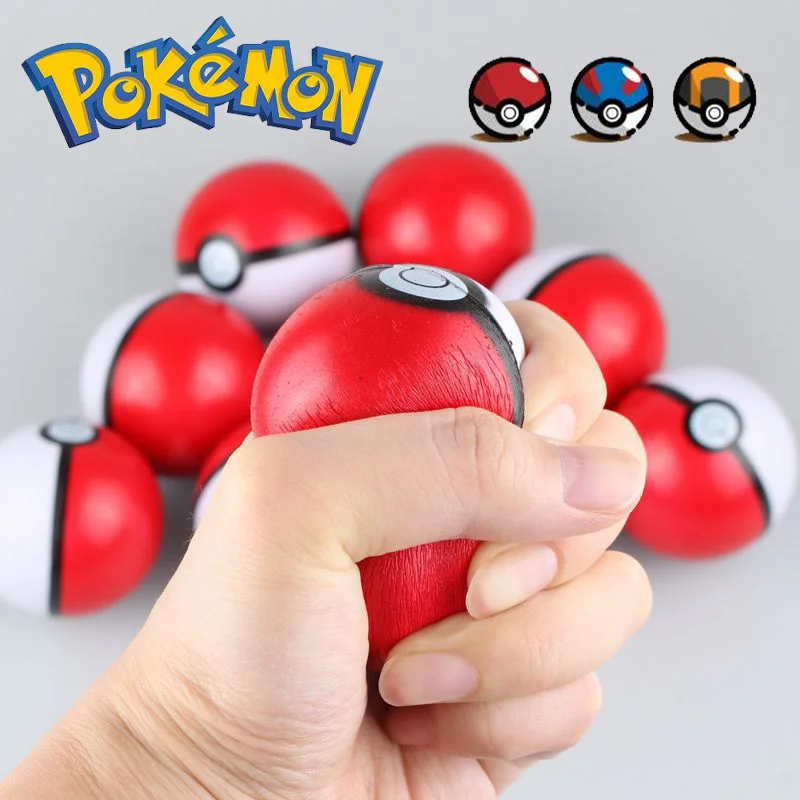 Pokemon-Pikachu-Elastic-Poke-Ball-PVC-Cartoon-Anime-Children-s ...