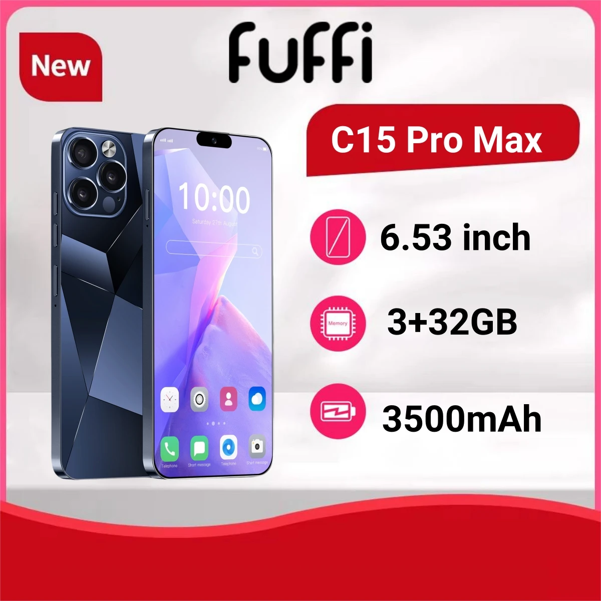 FUFFI-C15-Pro-Max-tel-fono-inteligente-de-6-3-pulgadas-3-32GB-de-ROM ...