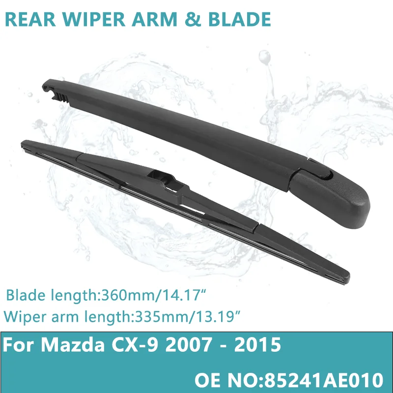 For-2007-2015-Mazda-CX9-CX-9-CX7-Rear-Windshield-Wiper-Arm-Blade-Set-OE ...