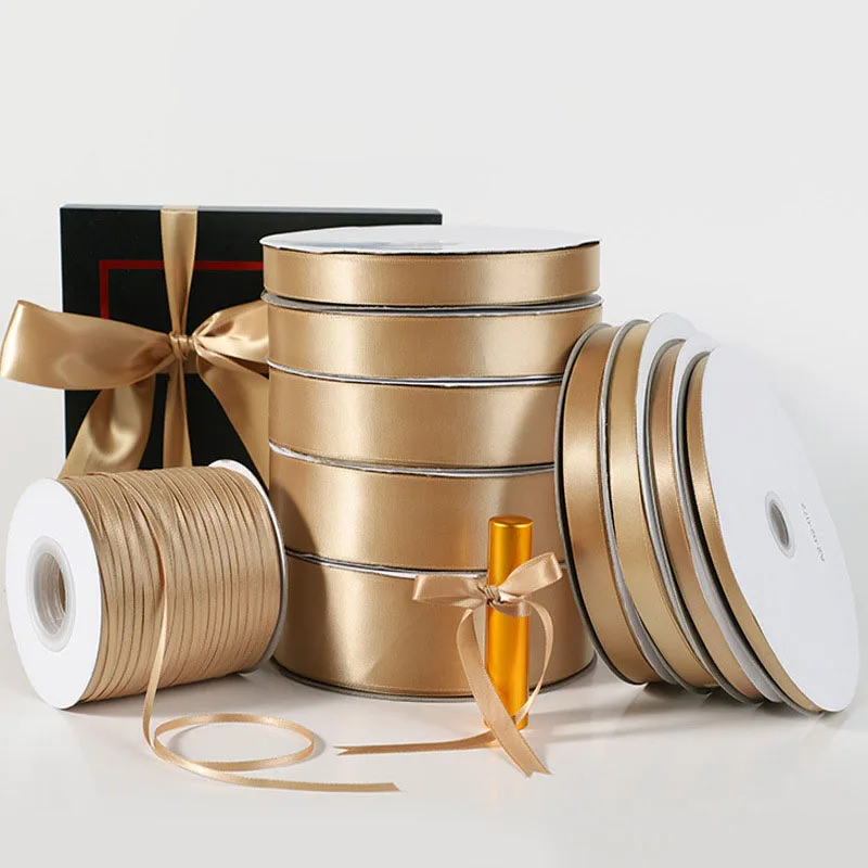 Solid-Color-Gold-Satin-Ribbon-20m-Fabric-Satin-Ribbon-for-Gift-Wrapping ...