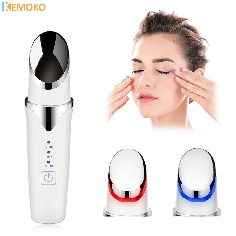 Eye Beauty Device EMS Microcurrent Eye Bags Dark Circles Light Therapy ...