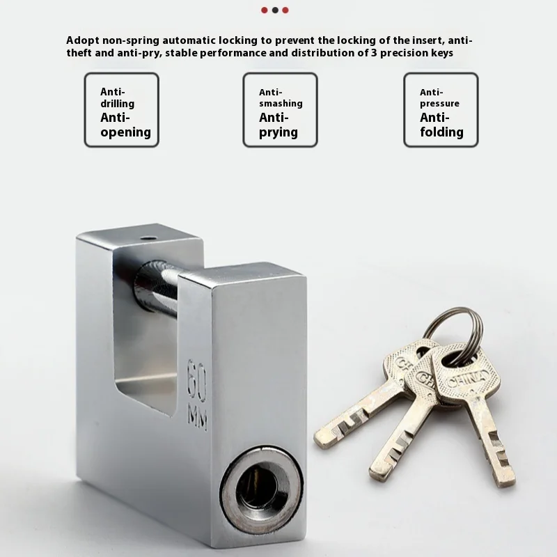 Candado-antirrobo-de-seguridad-Rectangular-bloqueo-de-hierro-grueso ...