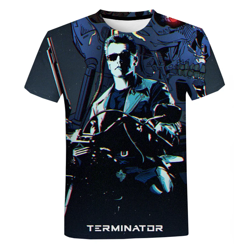 Fighting-Movie-The-Terminator-3D-Printed-Men-Fashion-Short-Sleeve-T ...