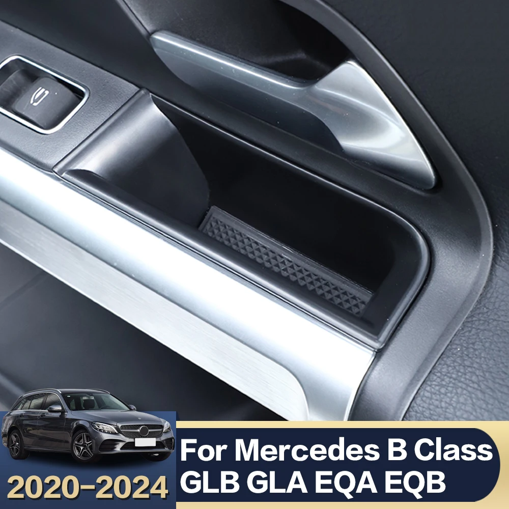 2PCS-Car-Door-Handle-Storage-Box-Bag-Interior-Accessories-For-Mercedes ...