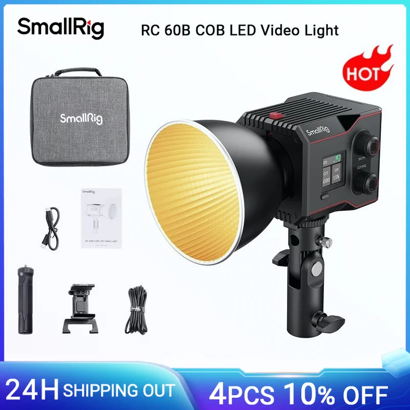 SmallRig-RC-60B-COB-LED-Video-Light-w-Built-in-3400mAh-Battery-Type-C ...