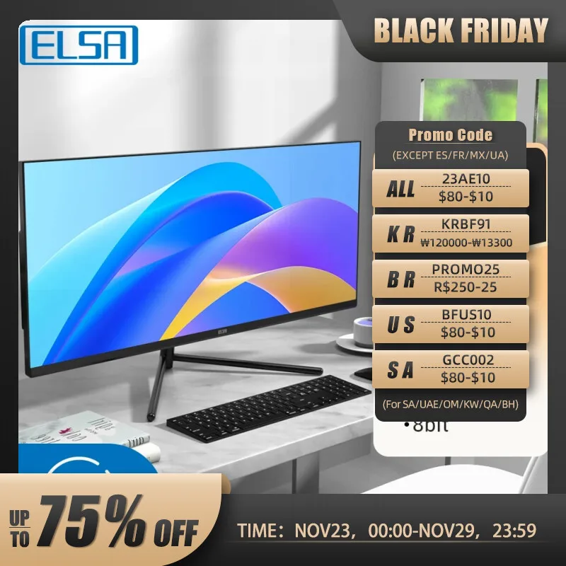 ELSA-34-Inch-Display-120Hz-Display-WQHD-Desktop-Gameing-Computer-Screen ...