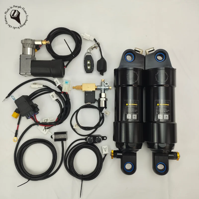 Motorcycle Air Suspension Shock Absorber Kit with Adjustable Double ...