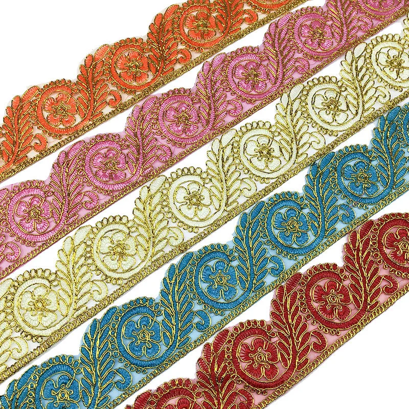 10Yards Embroidery Gold Thread Cording Lace Home Spinning Lace DIY ...