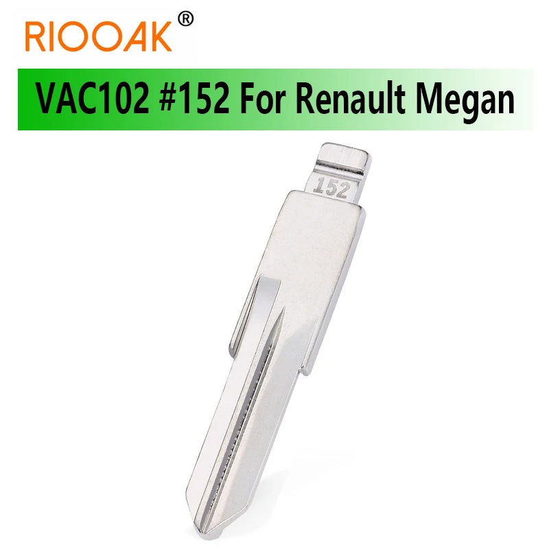 10pcs Remote Key Blade VAC102 #152 KD VVDI Uncut Flip Blank For Renault ...