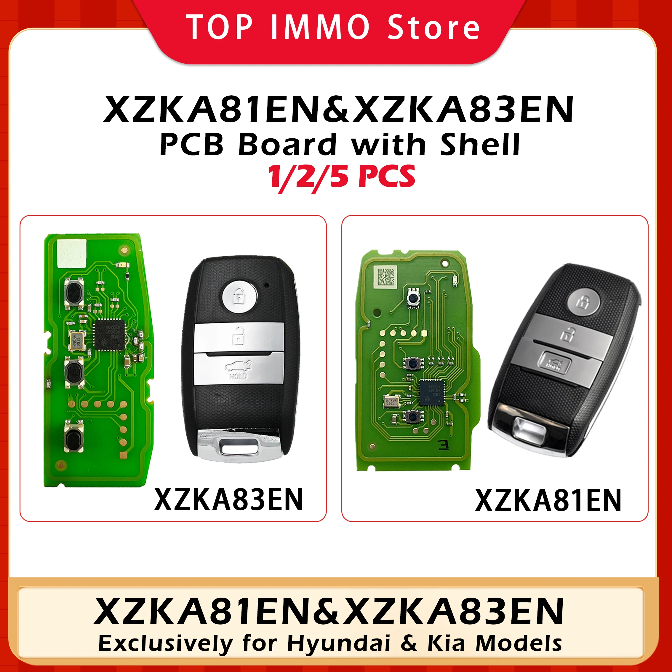 Xhorse VVDI XZKA81EN/XZKA83EN Special PCB Remote Key with Shell for ...