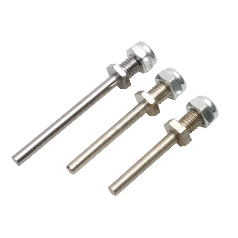 1Pair Dia 3/4/5/6mm Steel Wheel Axle with Nuts Landing Gear Shaft ...