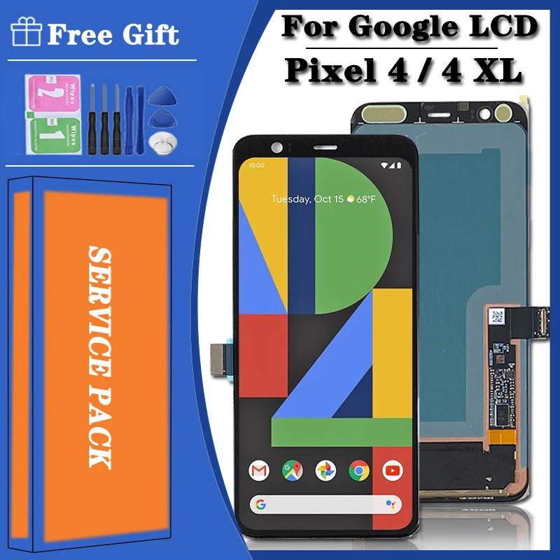Original LCD For Google Pixel 4 Pixel4 G020M LCD Screen Display+Touch ...
