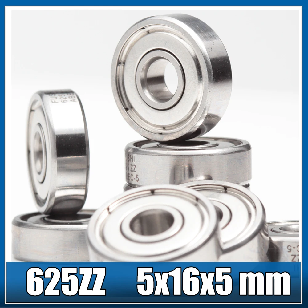 625ZZ Bearing 5*16*5 Mm ABEC-5 10PCS Miniatur 625Z Ball Bearing 625 ZZ ...
