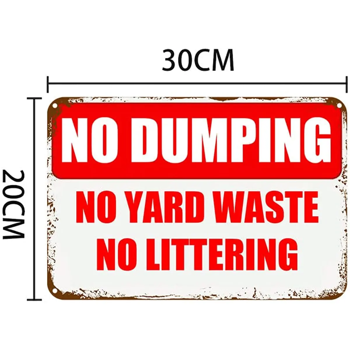 No Littering Road Sign