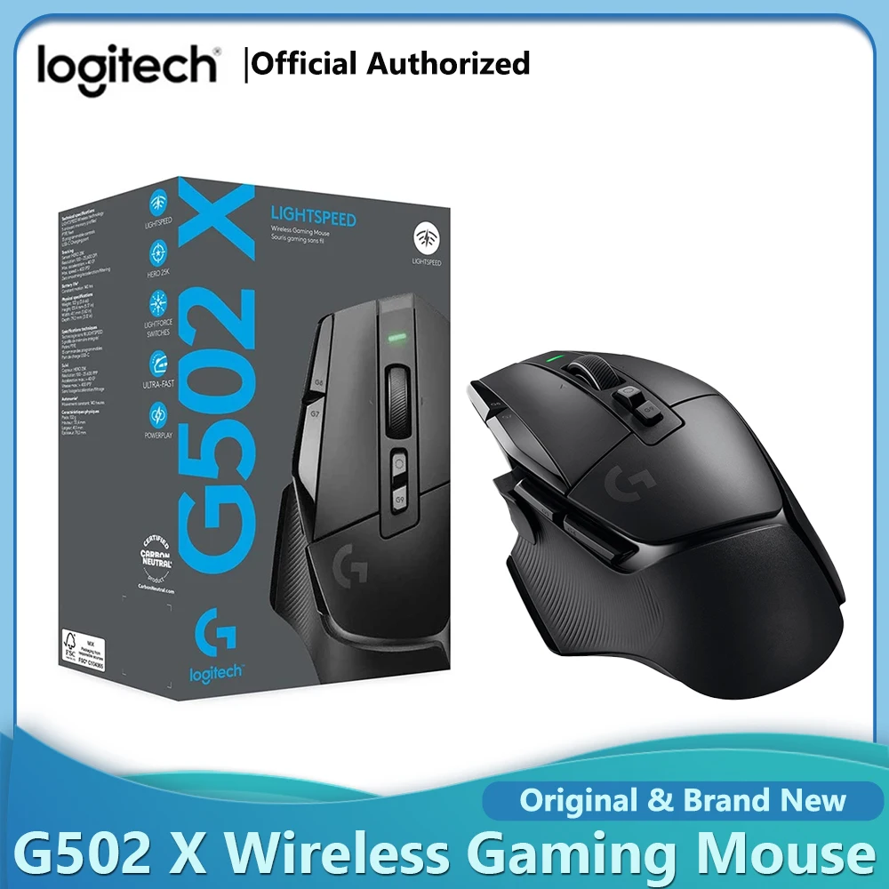 Logitech-ratón inalámbrico G502 X LIGHTSPEED para juegos, dispositivo ...