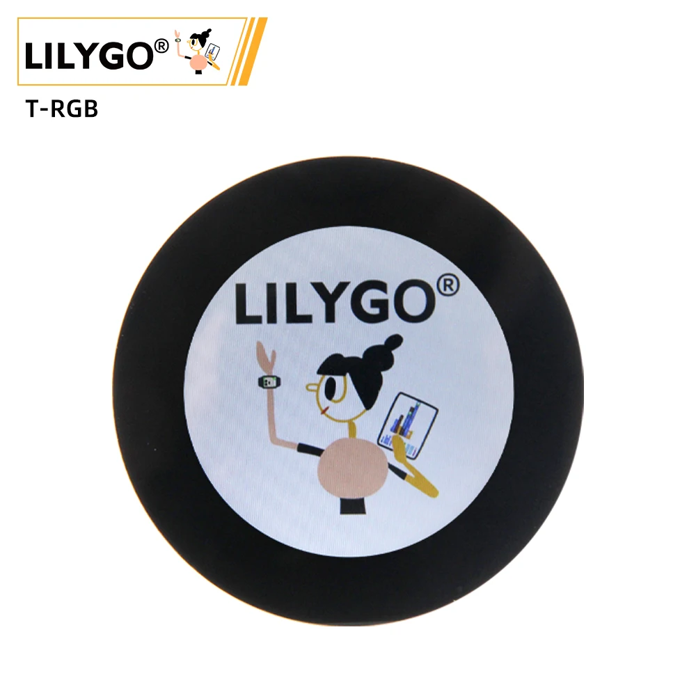 Lilygo T Rgb Esp32 S3 2 1 Polegada Round Display St7701s Lcd Tela De Toque Esp32