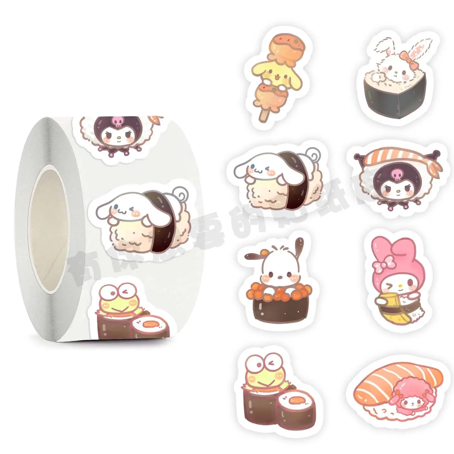 New-500PCS-Gourmet-Sanrio-Roll-Stickers-Instagram-Decorative-Account ...