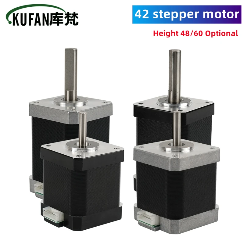 Stepper-42-Motor-48MM-60MM-Height-Square-Motors-17HS8401-17HS8401S-With ...