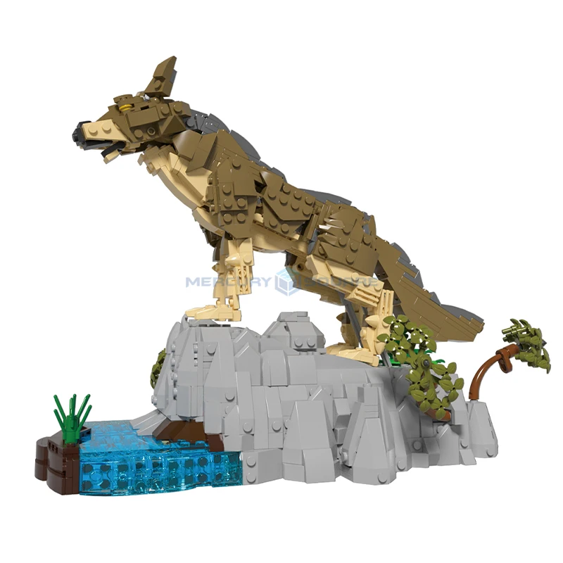 Wolf Man Model Building Bricks MOC 66131 Creative Ornaments Animal ...