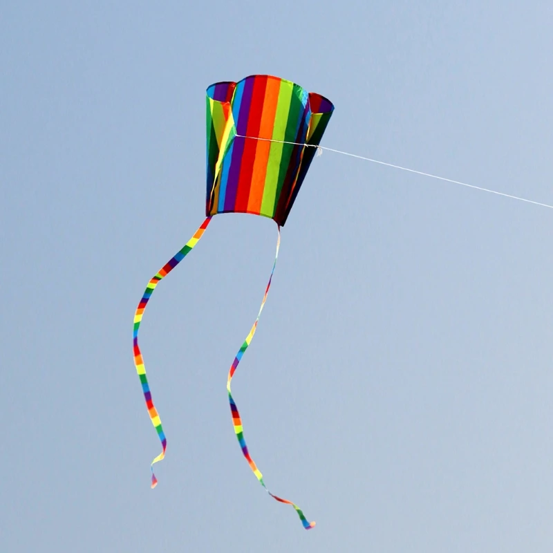 HUYU-Kite-Yard-for-Play-Toy-Rainbow-Parafoil-Kite-Brain-Training-Flying ...