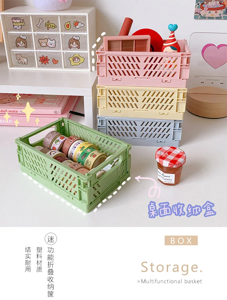 Porte-stylo,purple--Mini organiseur de bureau pliable en plastique de ...