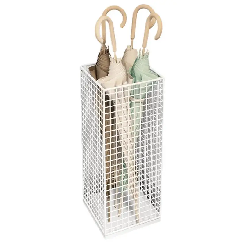 Metal-Umbrella-Stand-Metal-Iron-Umbrella-Bucket-Storage-Rack-Rust ...