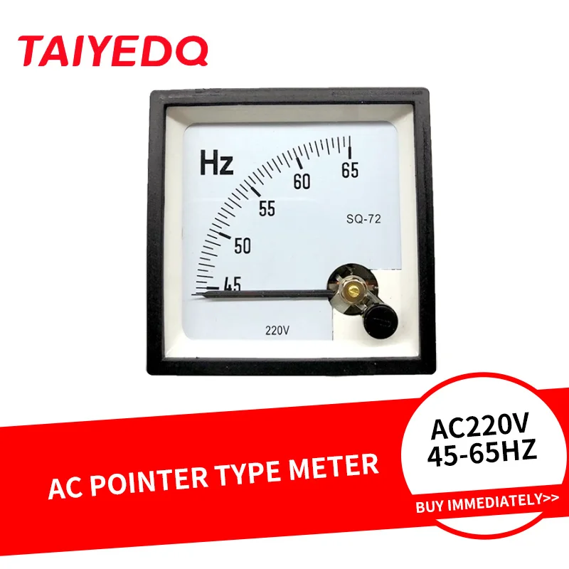 SQ-72-45-65HZ-Frequency-Analog-Panel-Meter-AC-110V-220V-380V-Square-72 ...