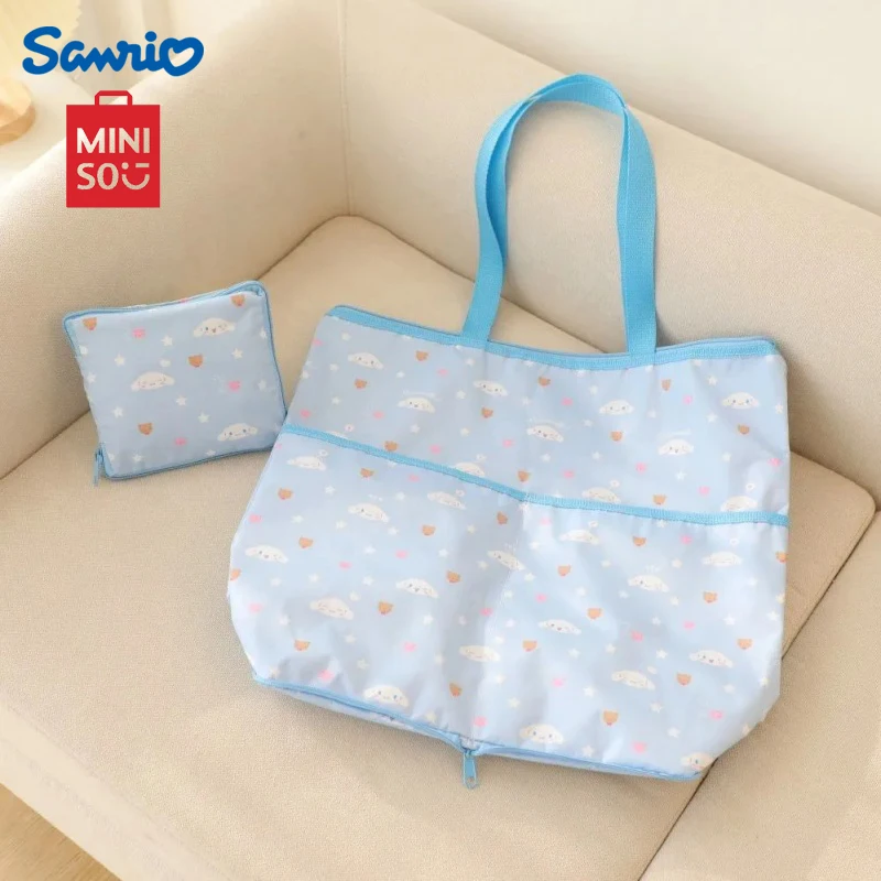 MINSO-Senrio-Kuromi-Shopper-Bag-Cartoon-Eco-friendly-Portable-Handbag ...